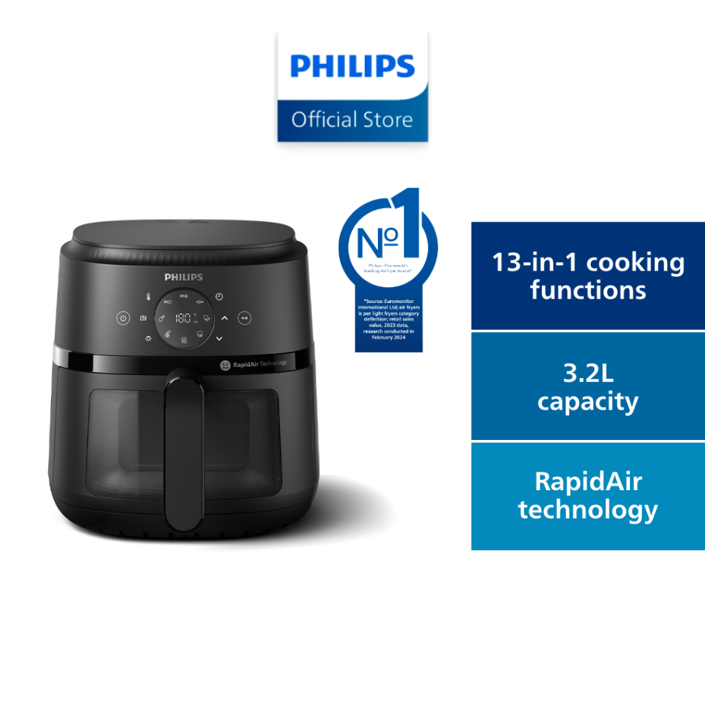 Philips NA210/09 | 13-in-1 Airfryer | 3.2L | Fry, Grill, Bake, Roast ...