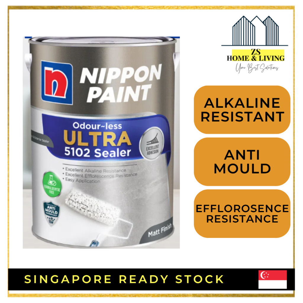 NIPPON Odour-less Ultra 5102 Sealer Anti-mould | Shopee Singapore