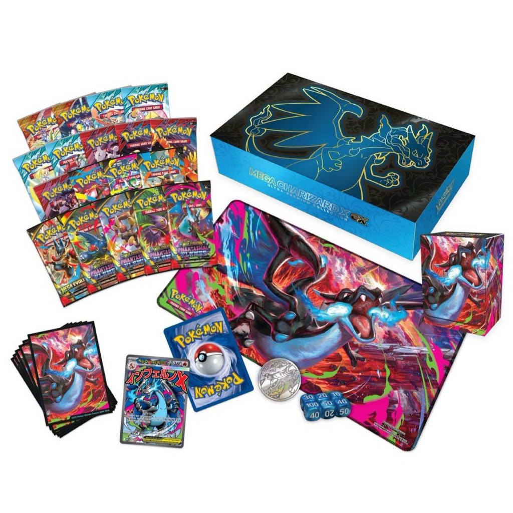 ME01 Phantasmal Flame Ultra Premium Collection Mega X Charizard UPC ...