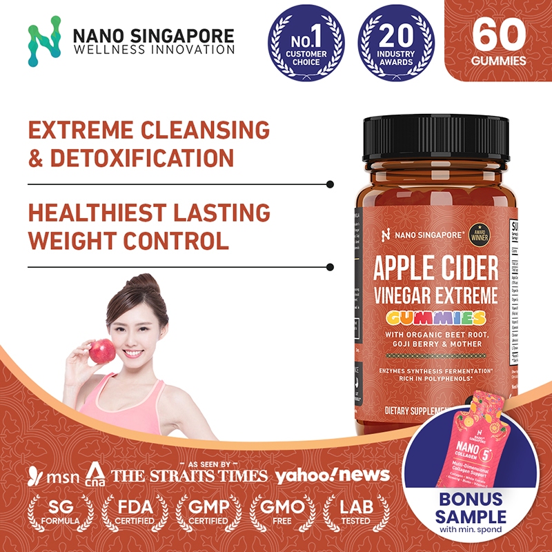 Apple Cider Vinegar Gummies - Extreme Enhanced ACV Gummy w/ Pomegranate ...
