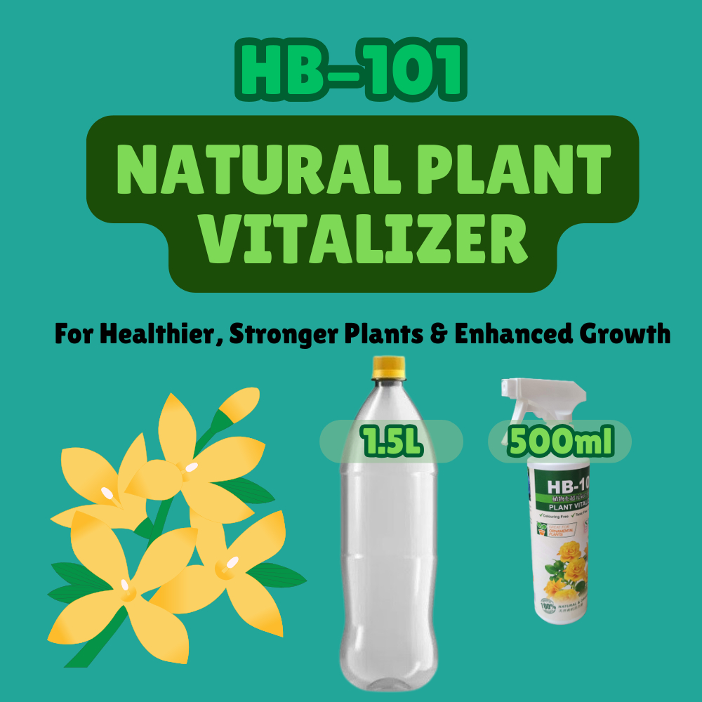 HB-101 Plant Vitalizer RTS (500ml and 1.5 L refill) for All Plants 100% ...