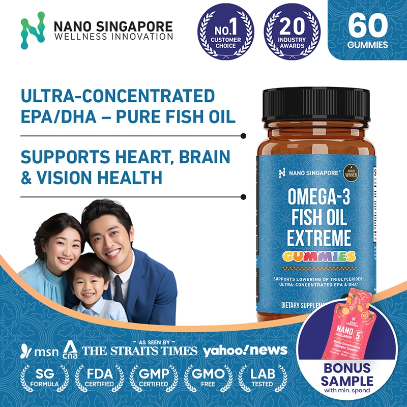 Omega Fish Oil Extreme Gummies - Omega-3 Healthy Heart, Memory & Vision ...