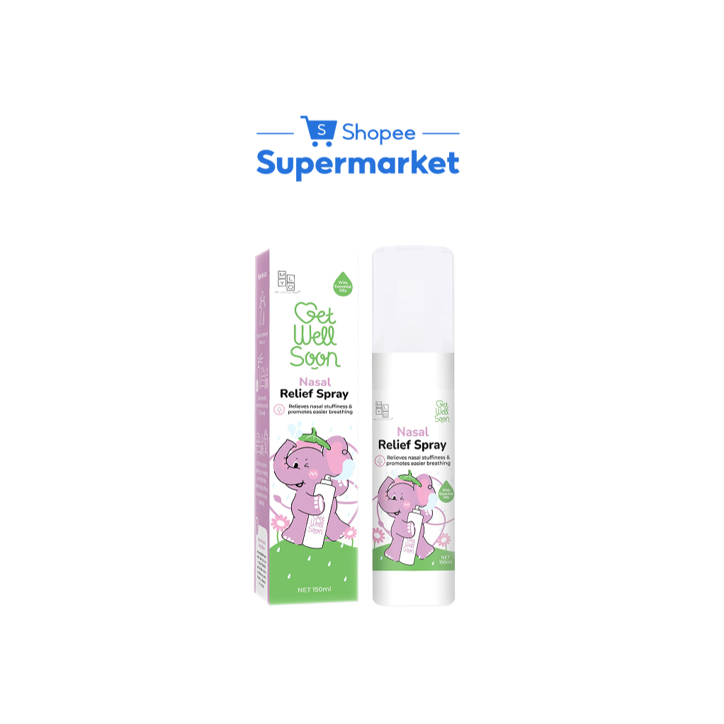 MyLO Breathe Happy Nasal Relief Room Spray - Nasal Congestion, Blocked ...