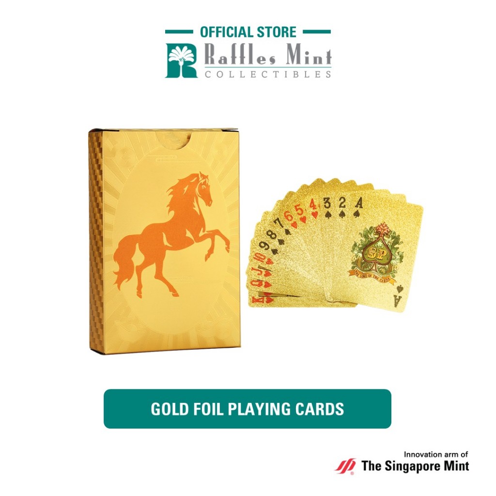 Majestic Horse Gold Foil Playing Cards [The Singapore Mint] | Shopee ...