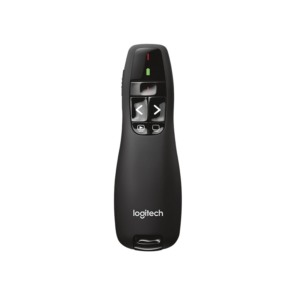 Logitech R400 Wireless Presenter Remote Control with Red Laser Pointer ...