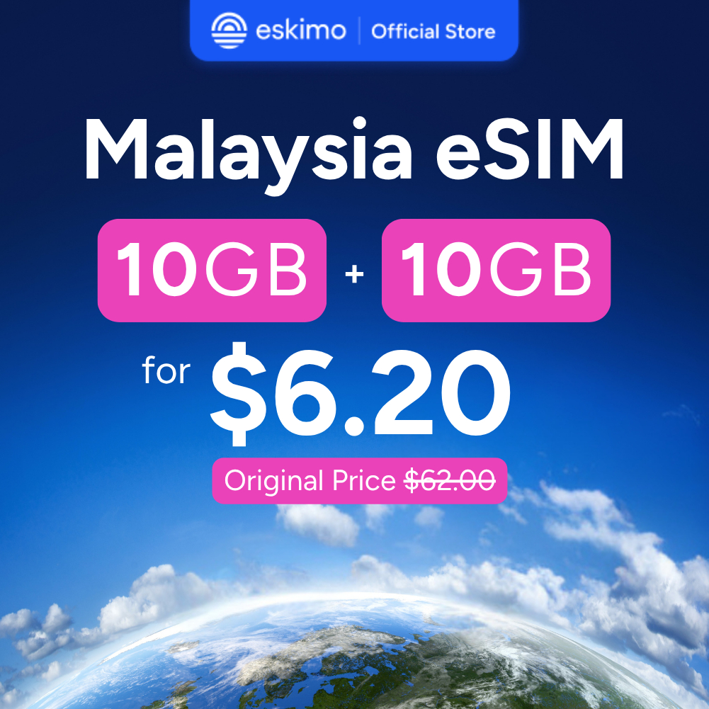 Eskimo Malaysia eSIM Data (BFCM Special 2 X 10GB Data Bundle) | Shopee ...