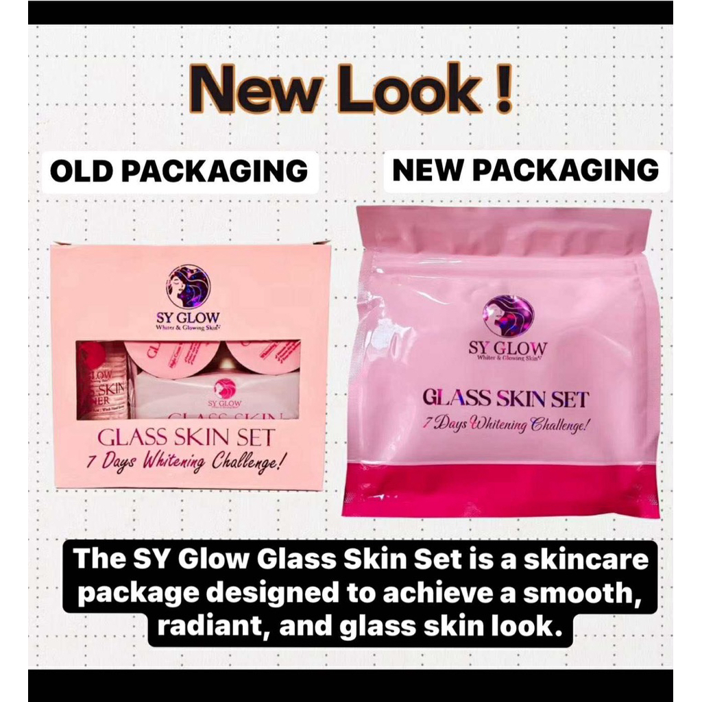SY Glow Glass Skin Set - 7 Days Whitening Challenge for Smooth Radiant ...