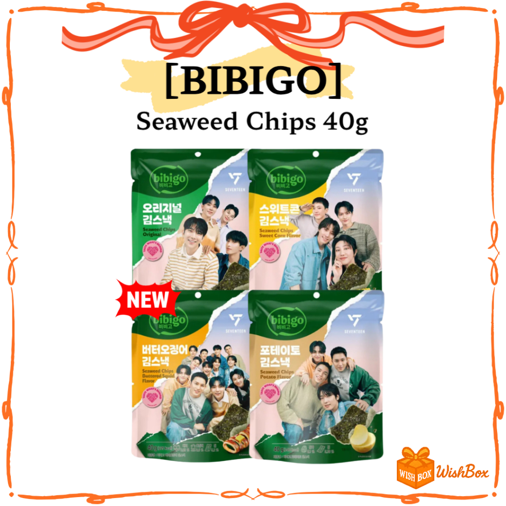 BIBIGO Seaweed Chips 40g - Original / Potato/ Sweet Corn /Butter Squid ...