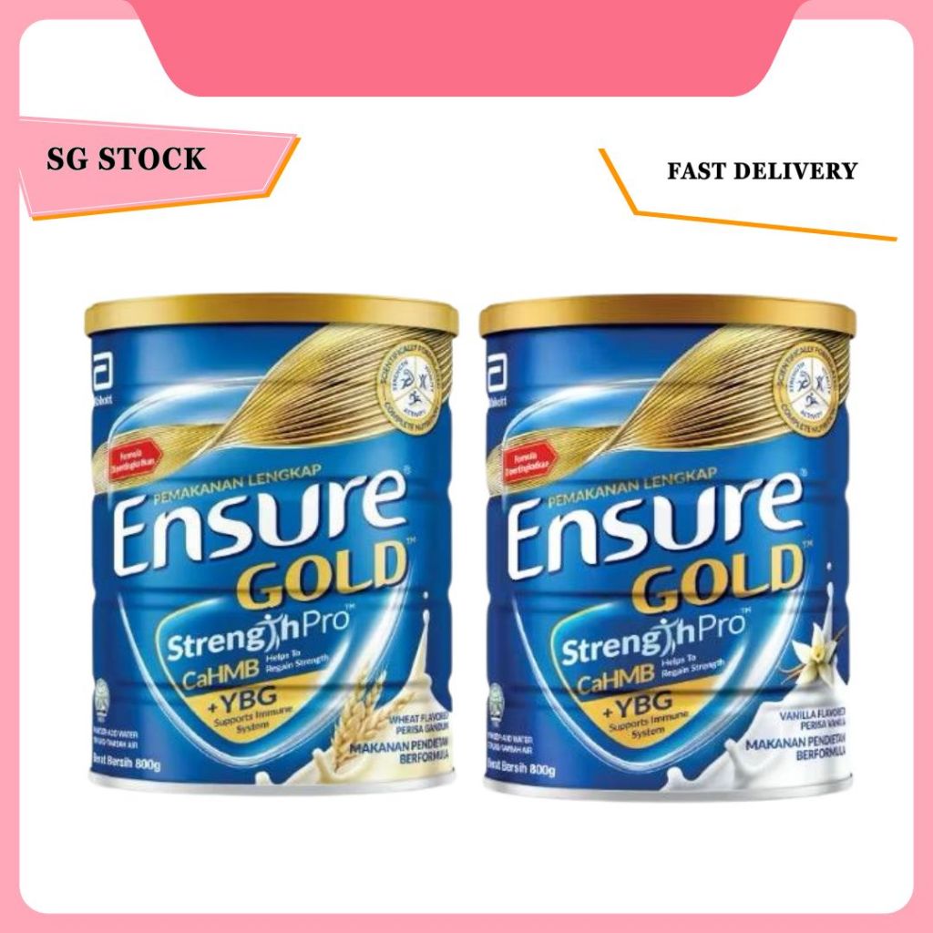 ENSURE GOLD VANILA/WHEAT 800GM/Ensure Sachet 60.6 | Shopee Singapore