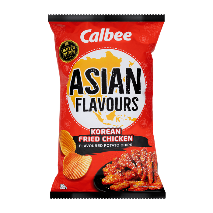 Calbee Asian Flavours - Korean Fried Chicken Flavoured Potato Chips ...