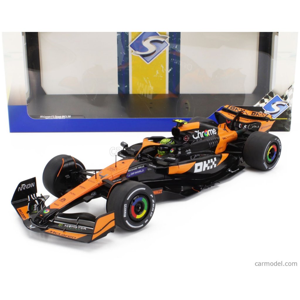 [SG Local Stock] Solido 1:18 McLaren MCL38 F1 Diecast Model Car 2024 ...