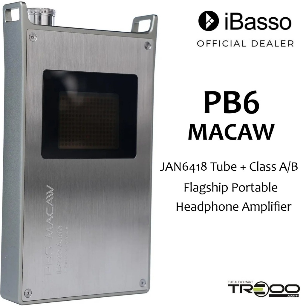 iBasso PB6 MACAW Balanced Portable / Desktop (DC) Vacuum Tube Headphone ...