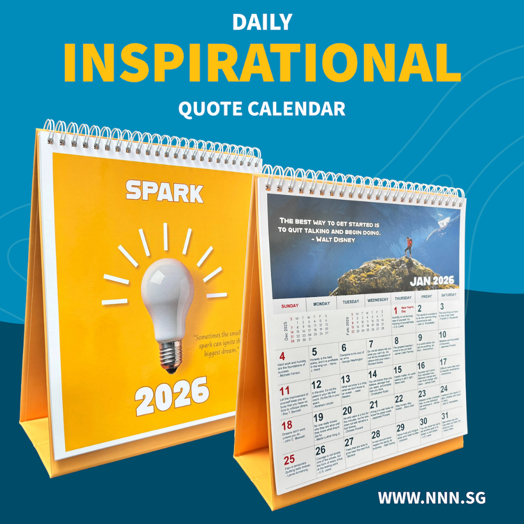 2026 Daily Inspirational Quote NnN Desk Calendar - High-Quality, Spill ...