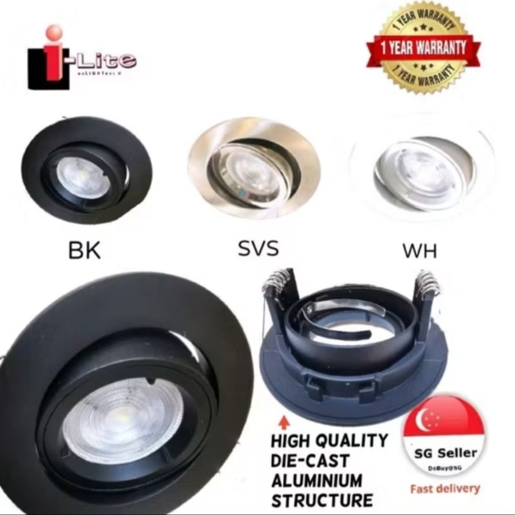 LED RECESSES DOWNLIGHT DIRECTIONAL LIGHT FITTING (PHILIPS LED BULB ...