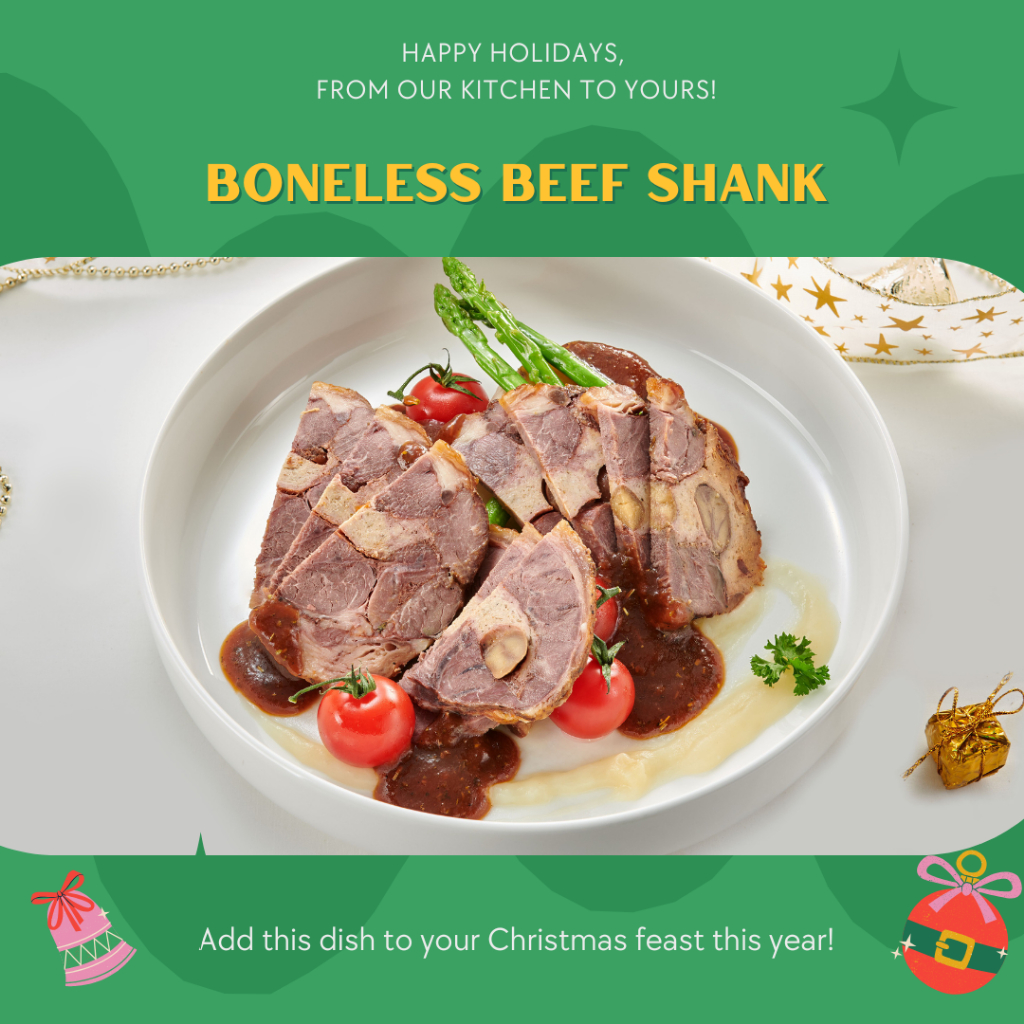 [Christmas] Slow Cooked Boneless Beef Shank 1.2kg Stuffed with Chestnut ...