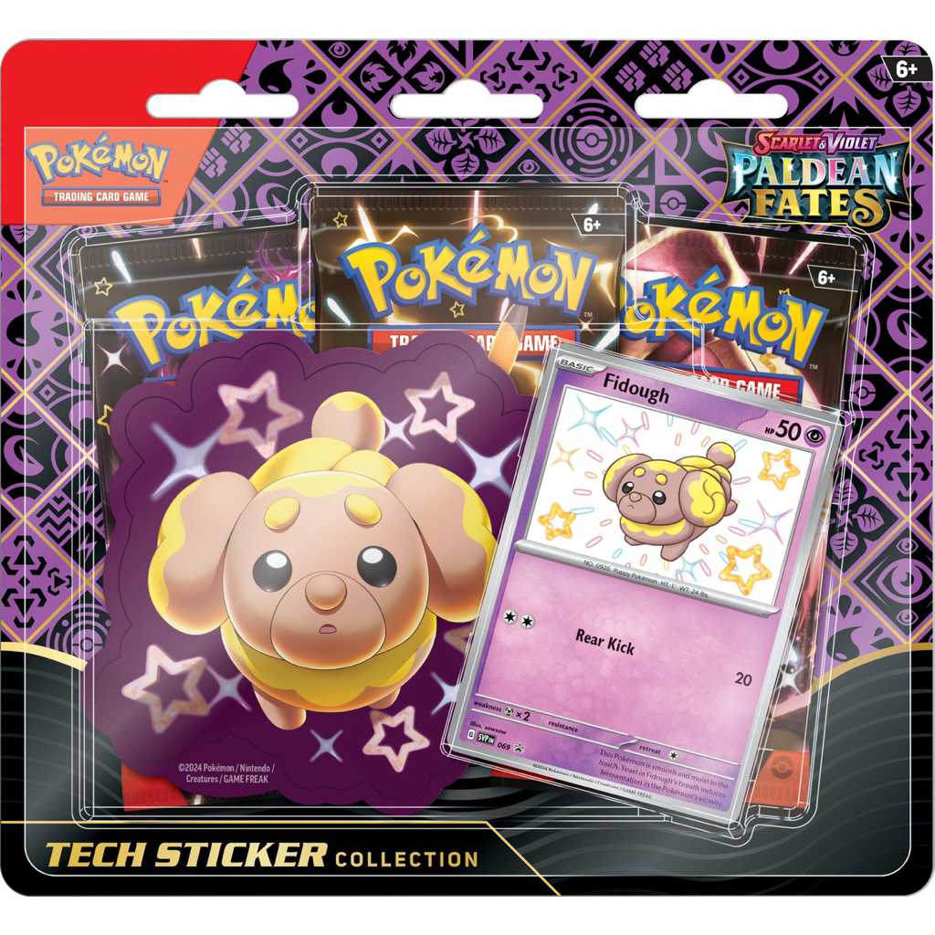 Paldean Fates tech sticker collection Pokemon (Eng) | Shopee Singapore