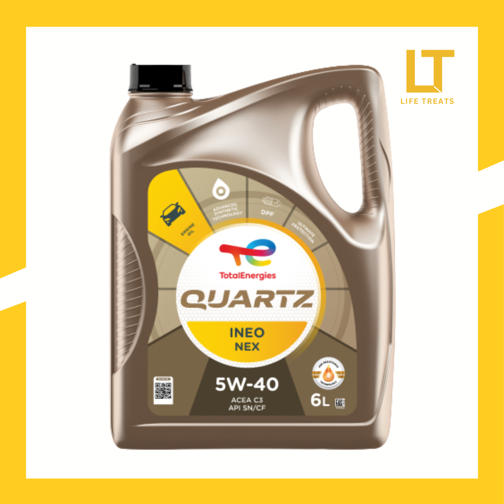 TOTAL QUARTZ INEO NEX 5W40 ACEA C3 SN/CF ENGINE OIL - 6 Litres | Shopee ...