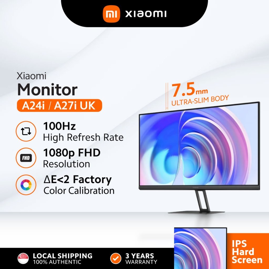 Xiaomi A24i & A27i Monitor | FHD IPS Panel | 100Hz Refresh Rate | 178 ...