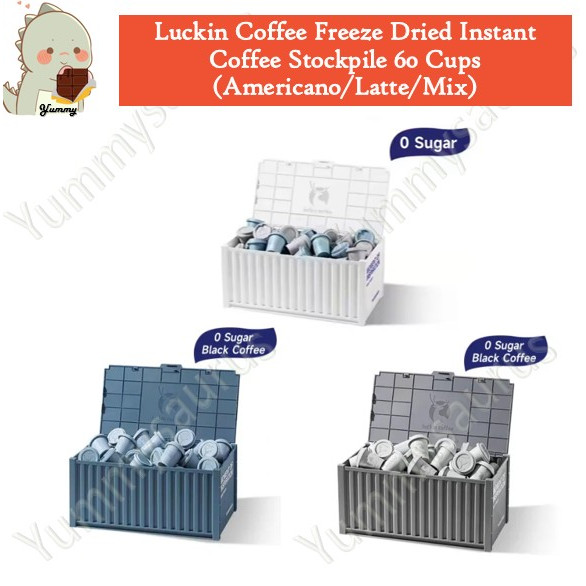 Luckin Coffee Freeze Dried Instant Coffee Stockpile 60 Cups (Americano ...