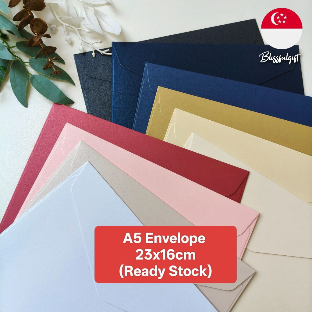 25pcs A5 Envelope 23x16cm C5 Wedding Envelope Invitation 250gsm CNY ...