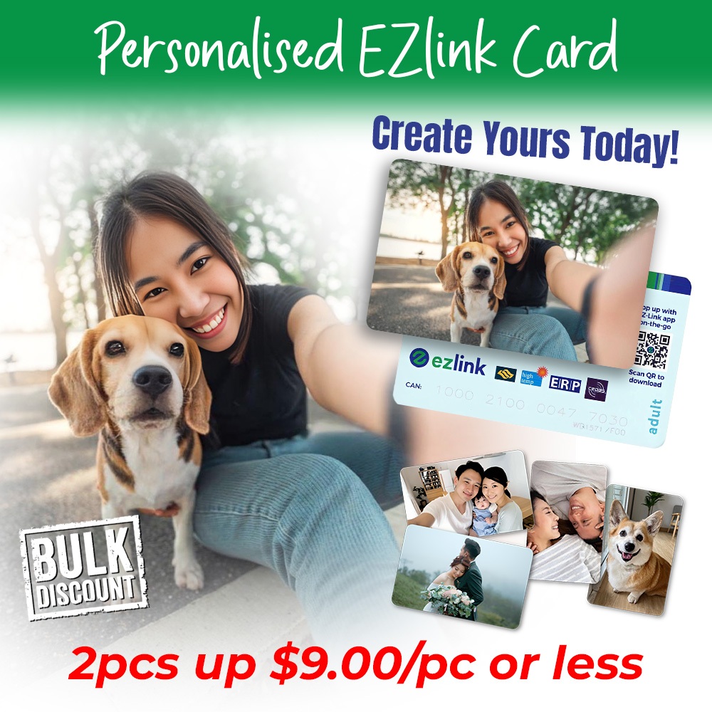 Customised EZlink cards featuring your personal photo and design ...