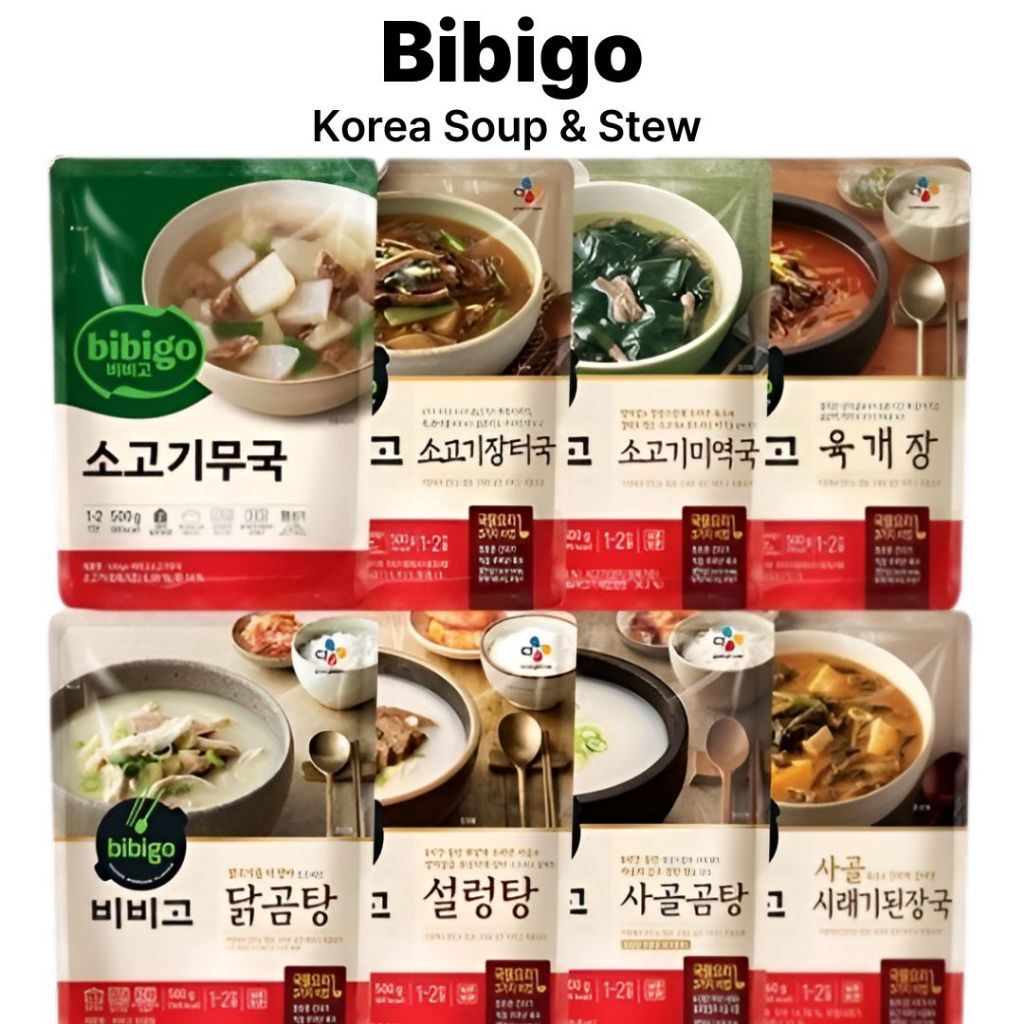[BIBIGO] Korean Soup & Stew Set – 8 Types (400g) | Shopee Singapore