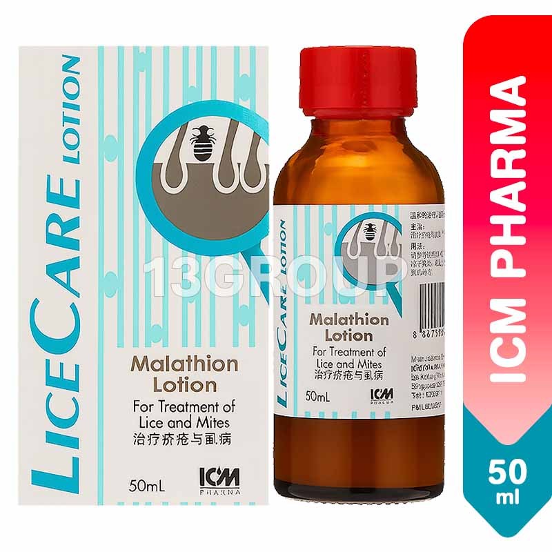 ICM Pharma Lice Care Malathion Lotion / Effective Lice Mites Treatment ...