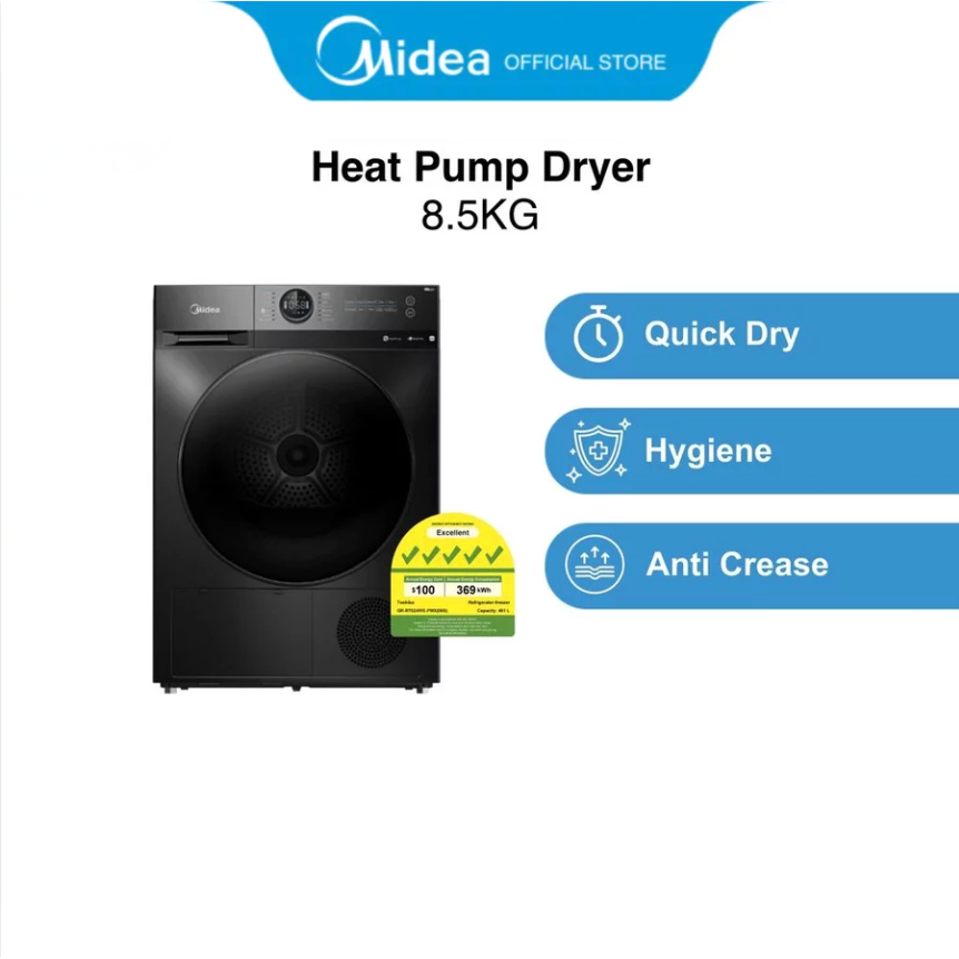 Midea MD200H80T 8KG HEAT PUMP DRYER | Shopee Singapore