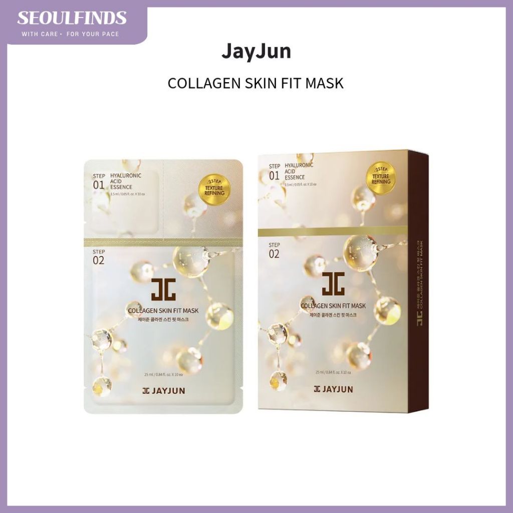 [JayJun] COLLAGEN SKIN FIT MASK 10pc |Elasticity & Hydration Sheet Mask ...