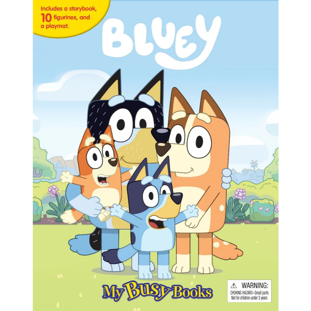 Bluey My Busy Book + 10 figurines toy + playmat - Children Story Toy ...