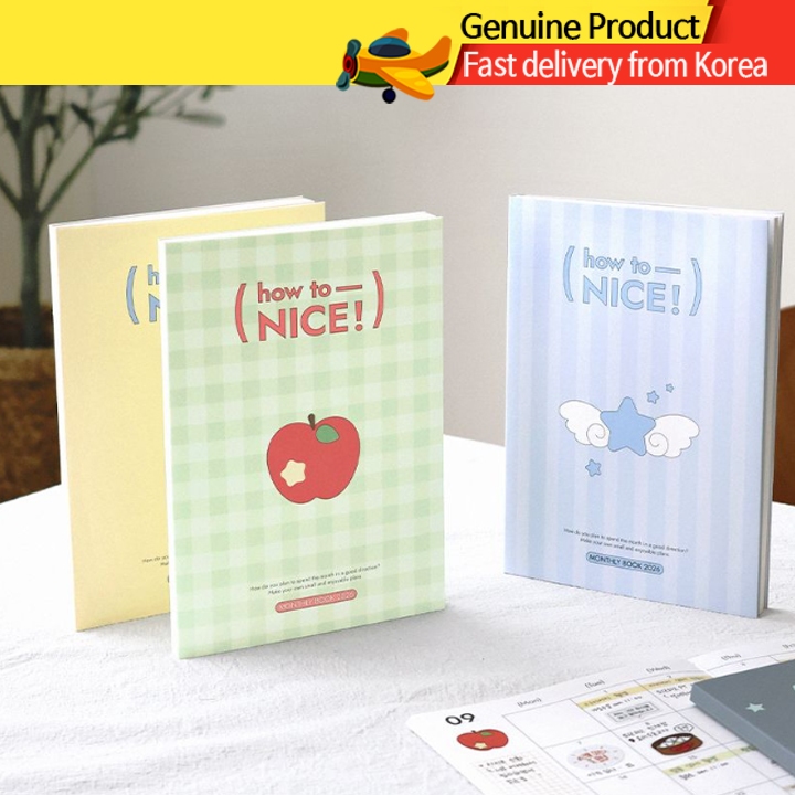 BEOND How to Nice 2026 Monthly B6 Diary – PVC Cover Dated Planner ...