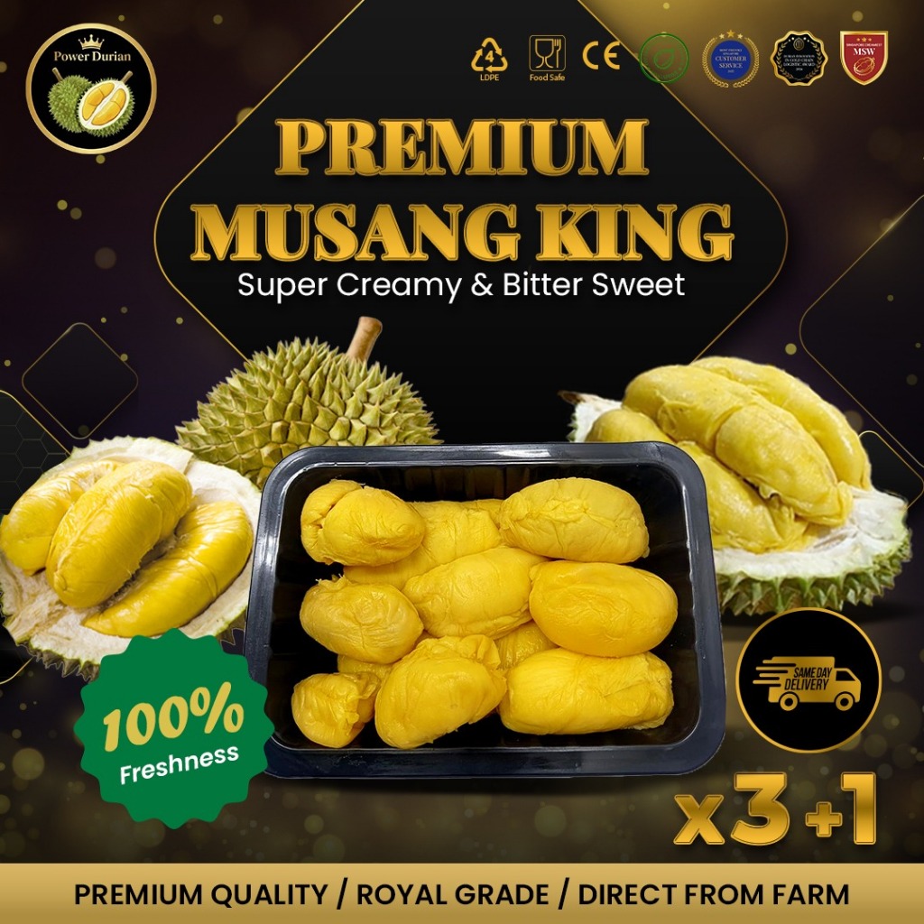 PREMIUM BUY 3 GET 1 Musang King (MSW) Super Creamy & Bitter-Sweet ...