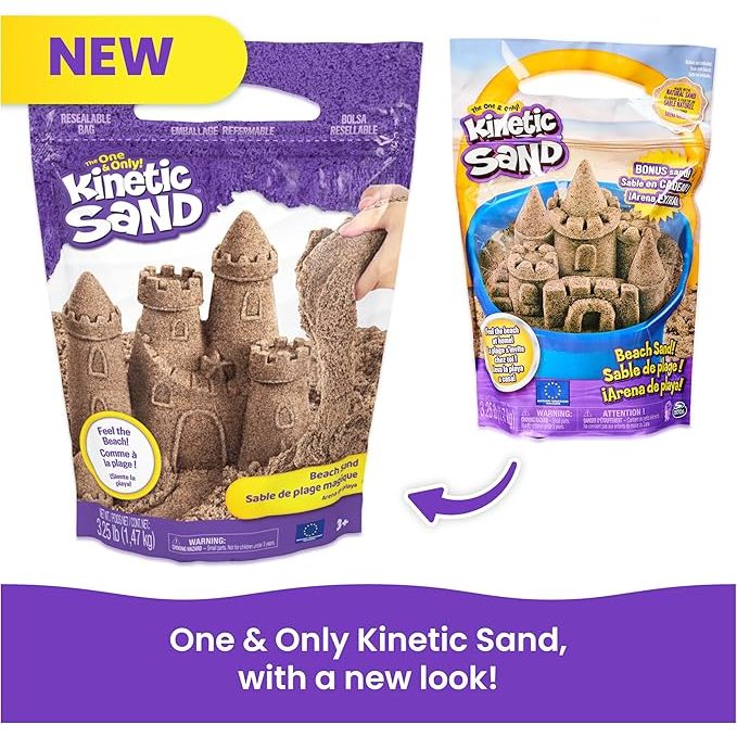 Kinetic Sand Beach Sand (3.25lbs/1.47kgs) | Shopee Singapore