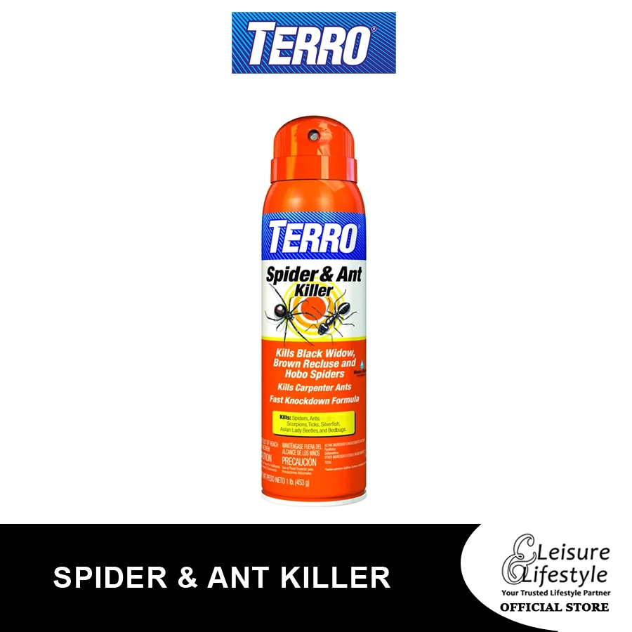 Terro Spider & Ant Killer Spray 453ML (Water-Based Formula) | Shopee ...