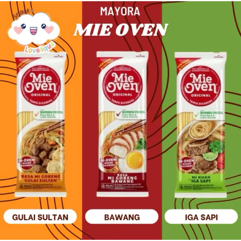 MIE OVEN MAYORA INSTANT NOODLE SOUP / DRIED NOODLE INSTANT / NON FRY ...