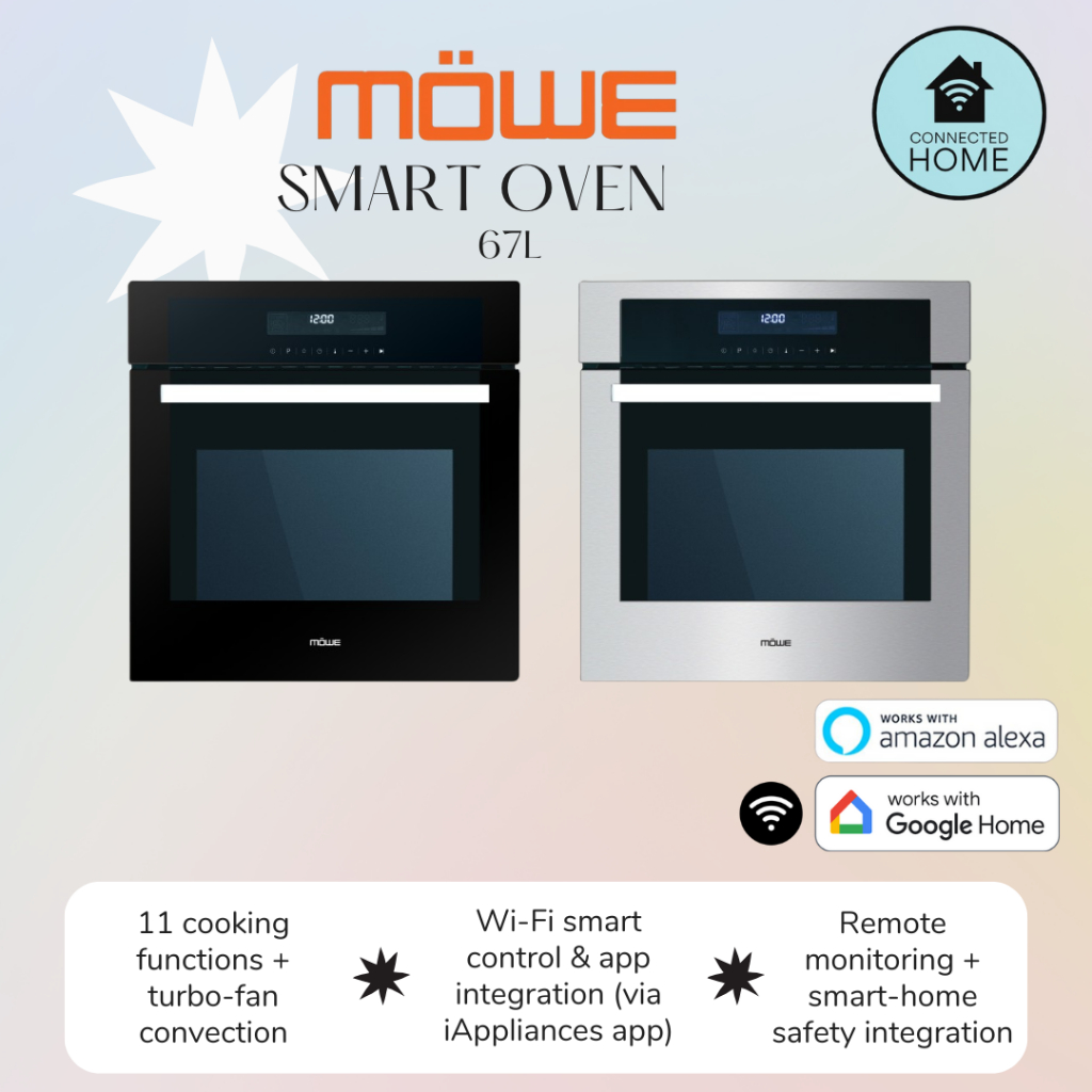MÖWE 67 L Wi‑Fi Built‑in Oven – 11‑in‑1 Convection, Remote App Control ...
