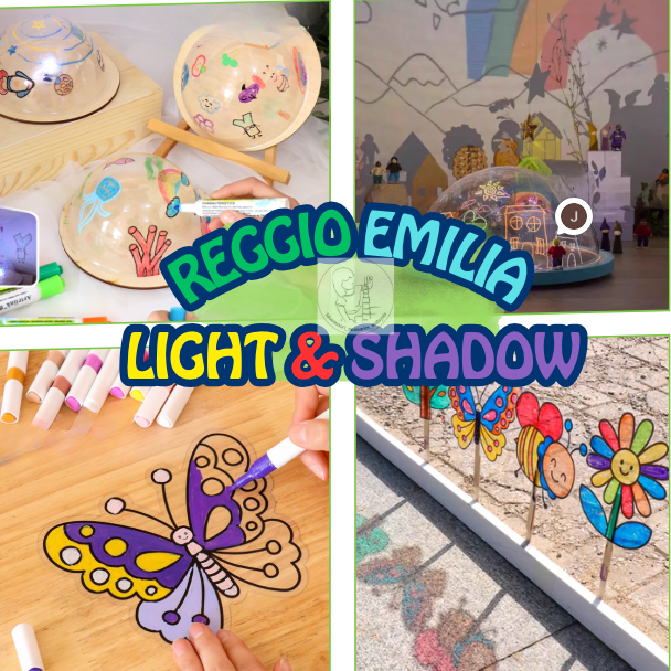 Reggio Emilia Light and Shadow Art & Craft Colour Marker Colouring Pens ...