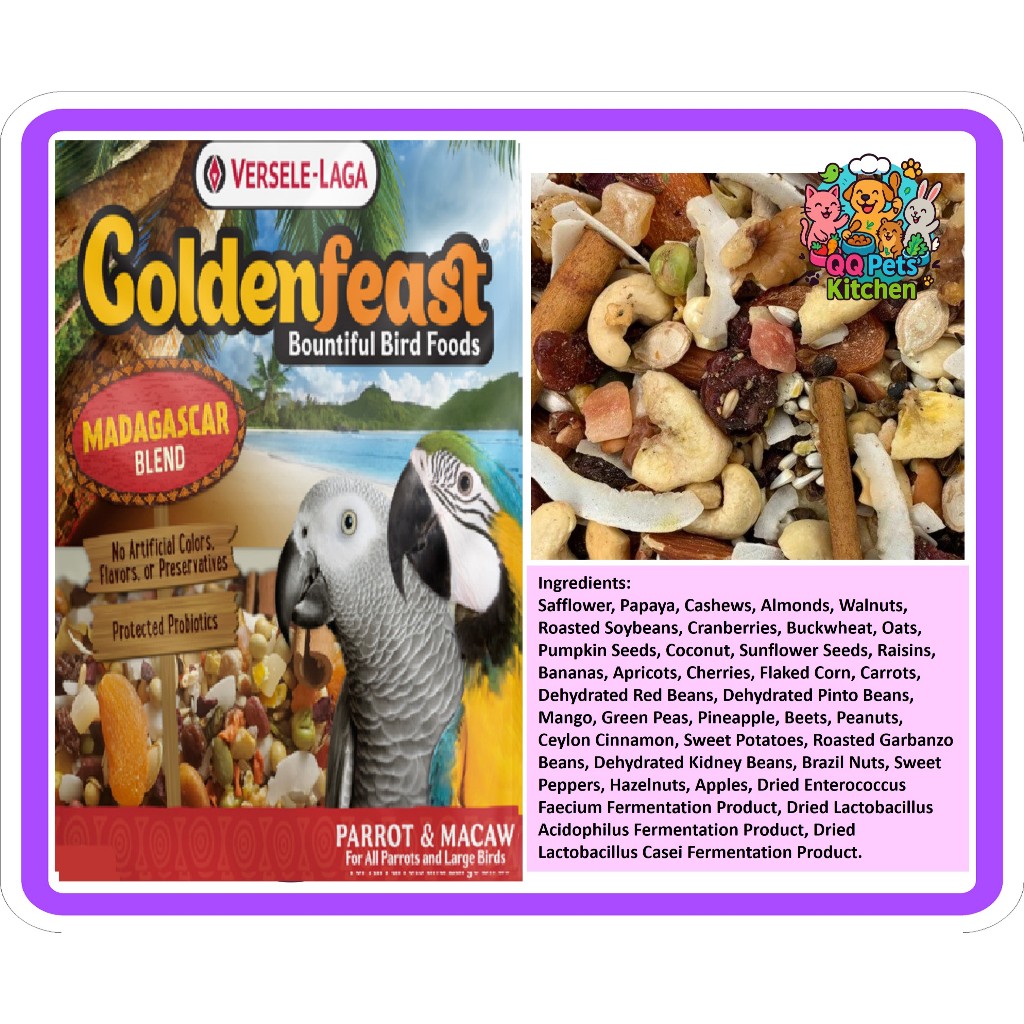 Goldenfeast Madagascar Blend Parrot &Macaw 1.36kg | Shopee Singapore