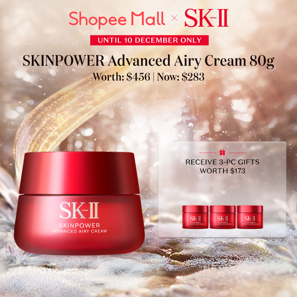 SK-II SKINPOWER Advanced Airy Cream 80g + 45g Set | Shopee Singapore
