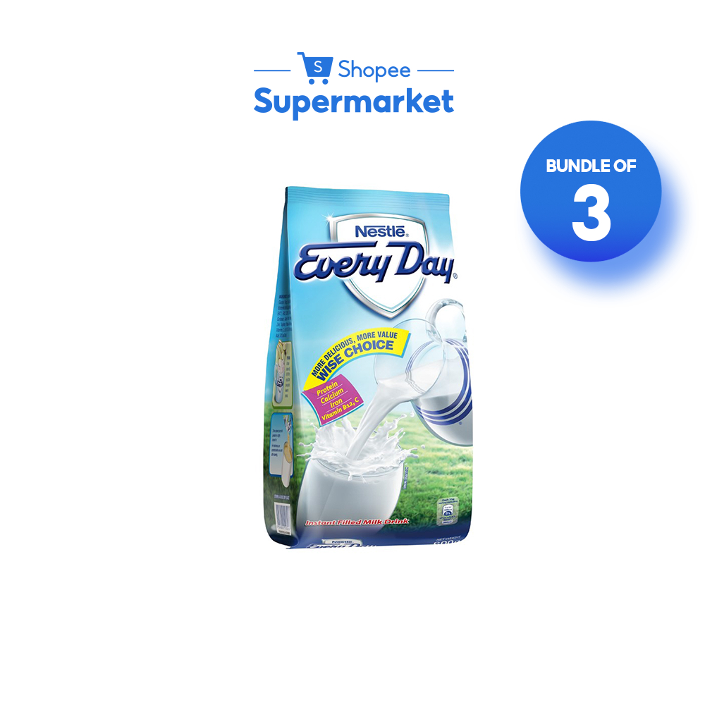 [Bundle of 3] EVERYDAY Instant Filled Milk Powder (600g) | Shopee Singapore