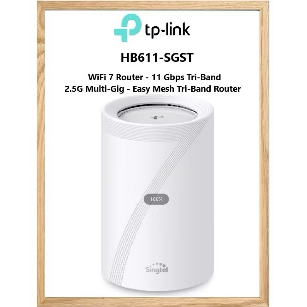 TP-Link HB611 - SGST WiFi 7 Router (Tri-Band, 11 Gbps Tri-Band | 2.5G ...