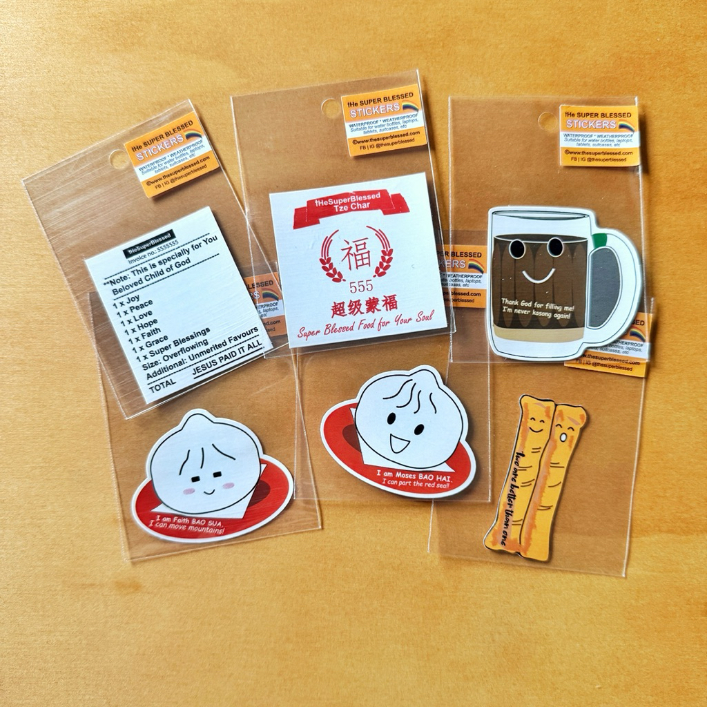 Christian Waterproof Stickers - Singapore Hawker Series (Designed in ...