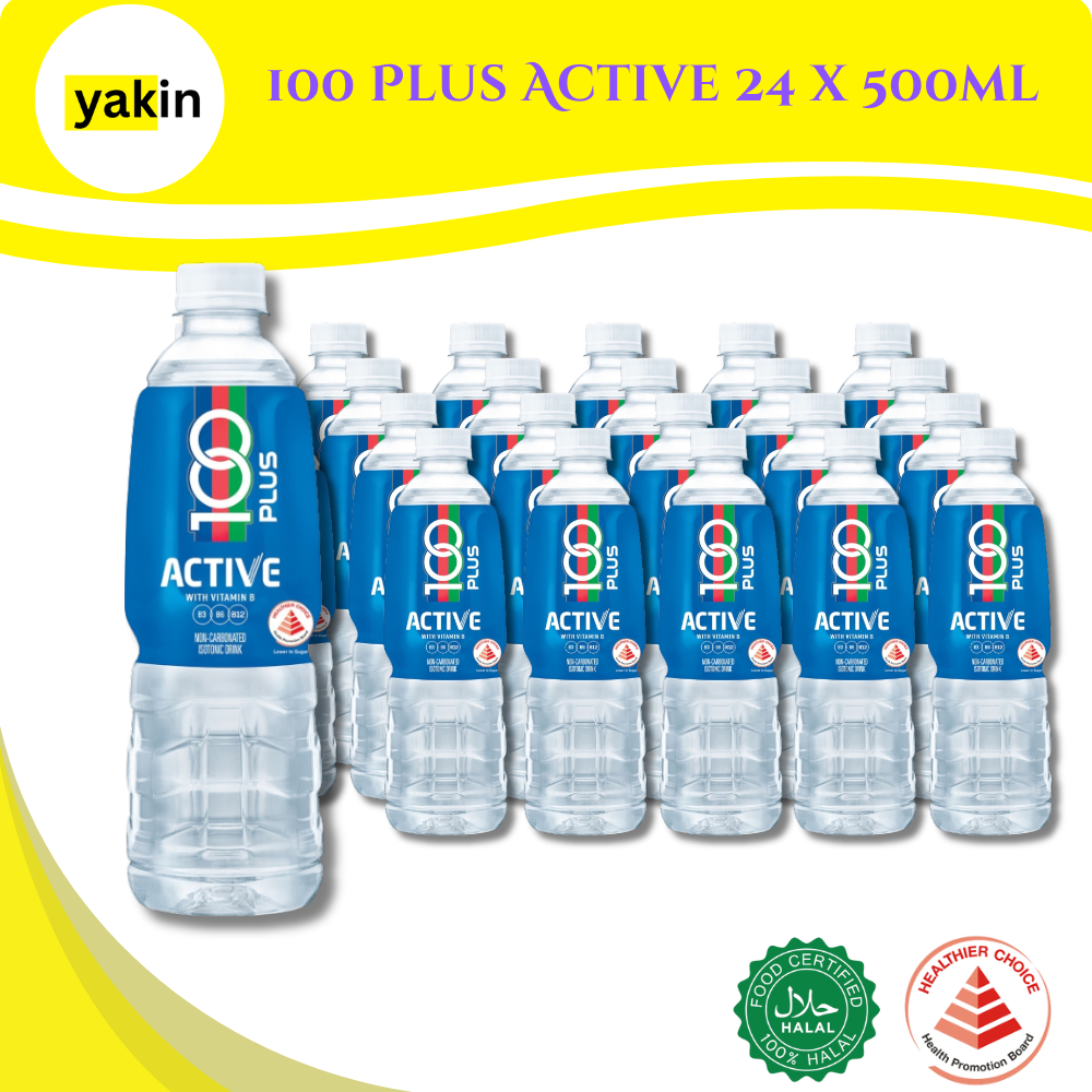 100 Plus Active 24 x 500ml | Shopee Singapore