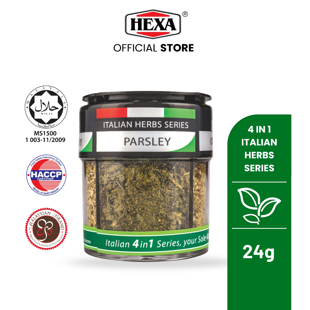 HEXA Italian 4 In 1 Dried Herbs Series 24gm Oregano Parsley Rosemary ...