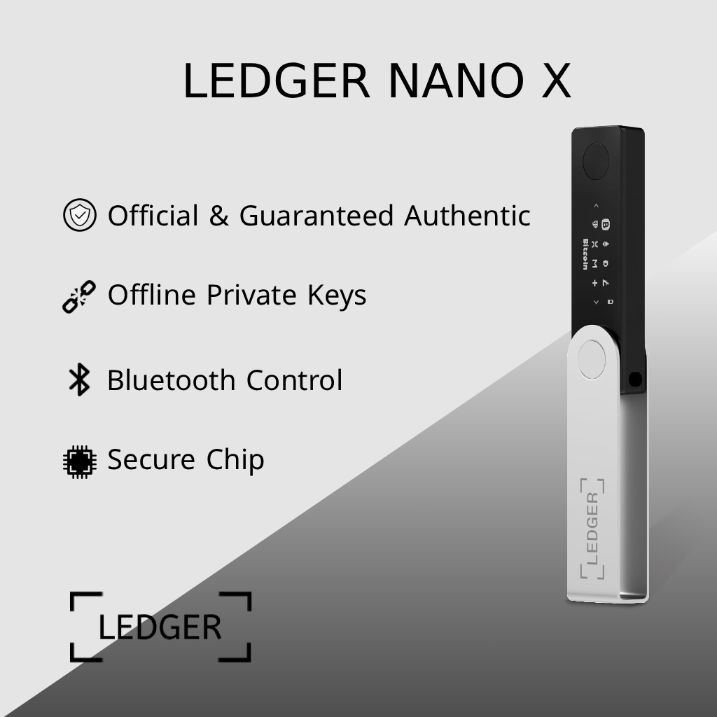 Authentic Store Ledger Nano X Crypto Wallet USB Drive Supports Bitcoin ...