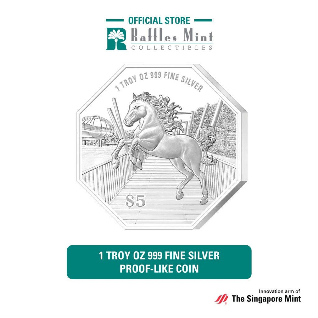 MAS 2026 Singapore Lunar Horse 1 troy oz 999 Fine Silver Proof Coin ...