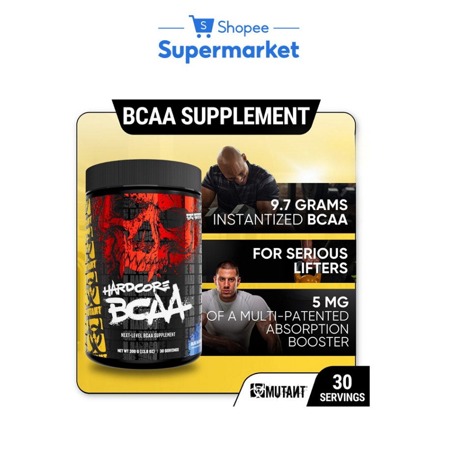 Mutant Hardcore BCAA Hydration and Recovery Supplement Assorted (390g ...