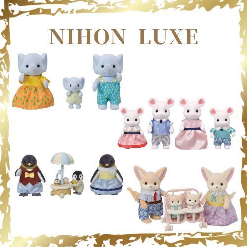 Sylvanian Families – Four Popular Family Sets in One Overview (Elephant ...