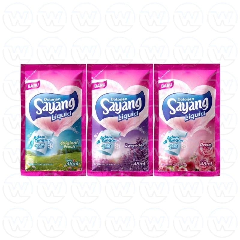 SAYANG LIQUID DETERGENT CAIR SACHET 45 ML | Shopee Singapore