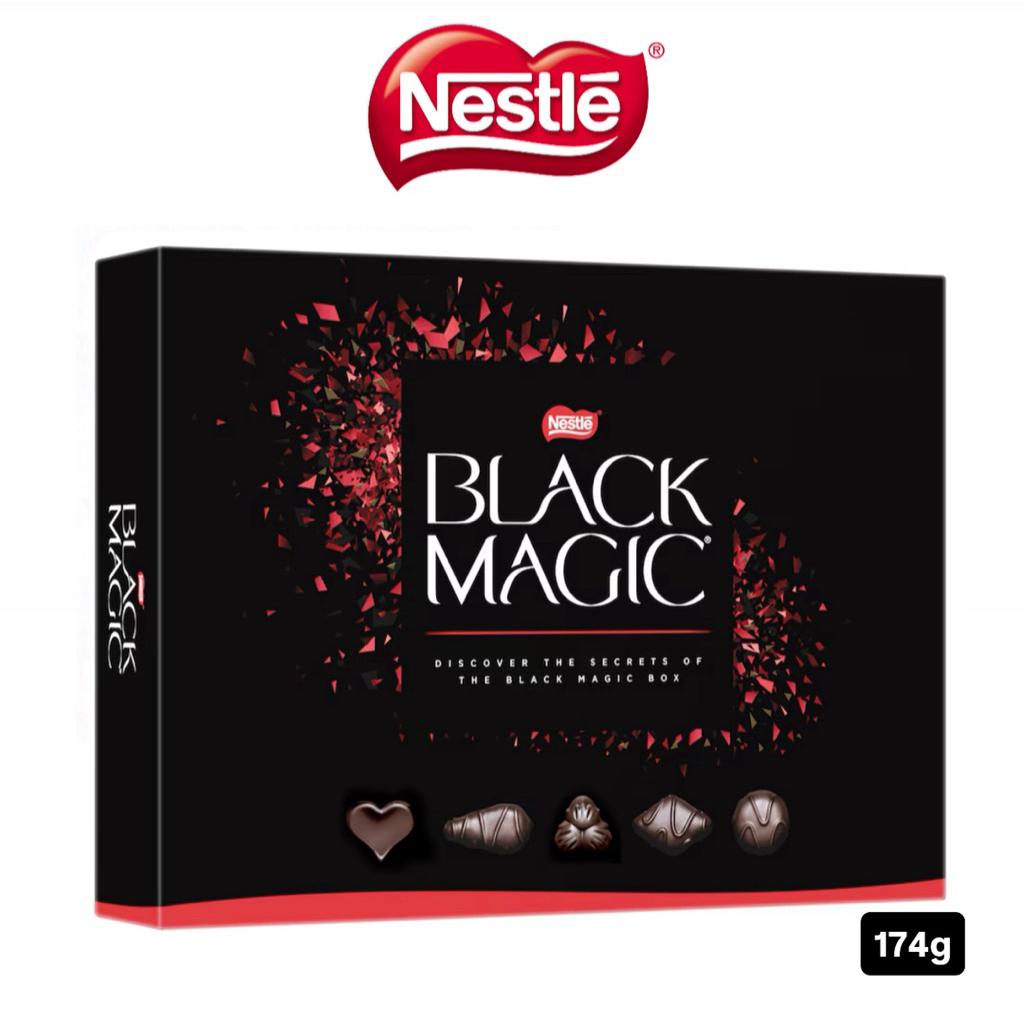 Nestle BLACK MAGIC DARK CHOCOLATE BOX 174g Assorted Dark chocolates ...
